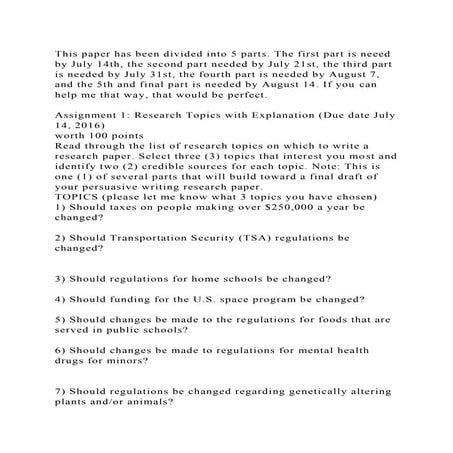 This paper has been divided into 5 parts. The first part is neeed by.docx