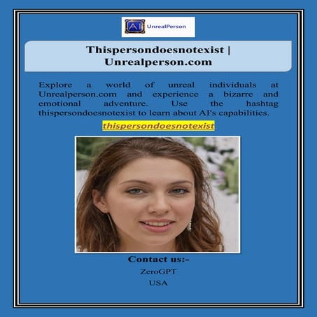 Thispersondoesnotexist | Unrealperson.com
