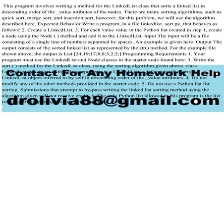 This Program Involves Writing A Method For The Linkedlist Class That Pdf 