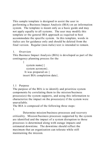 Plan of Action and Milestones (POA&M) | DOCX