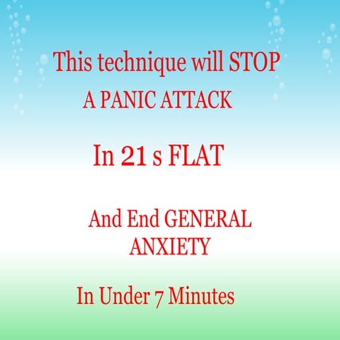 Stop Panic Attacks | PPT