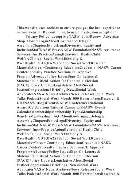 Code of ethics for social worker | PPTX | Family and Relationships