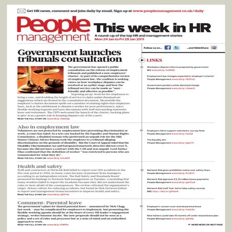 This week in HR - People Management (24-28 Jan) | PDF