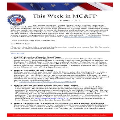This week in mcfp december 10 2010 | PDF