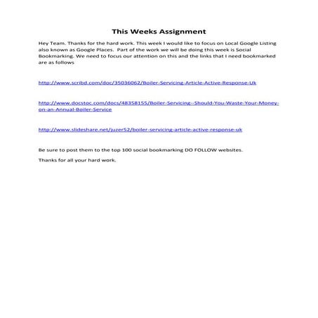 This weeks assignment | DOCX