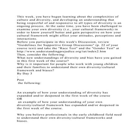 Fostering Understanding and Respect Whether you decide to work wit.docx
