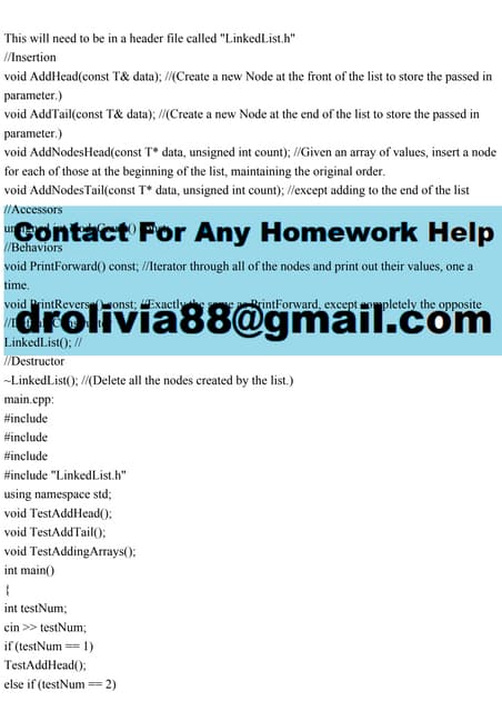 4) 15 points- Linked Lists- Consider the linked list template-type.docx