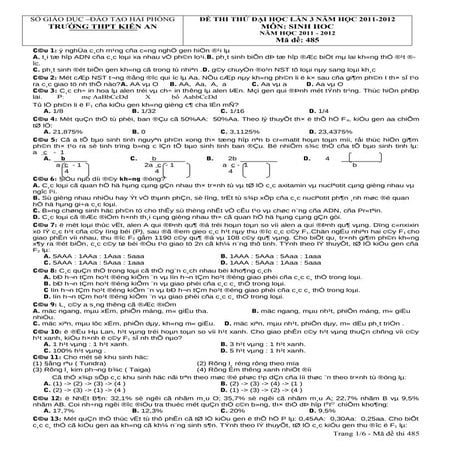 Thi thu dh thpt kien an hp | PDF