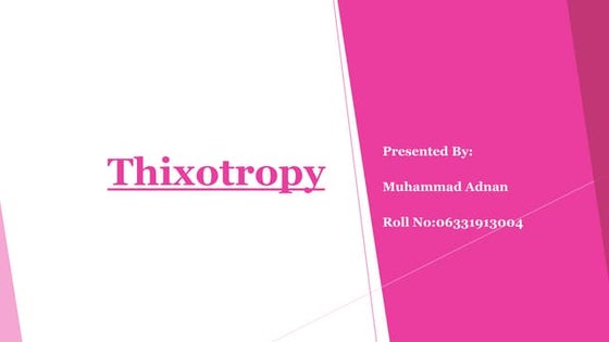 Rheology | PPT