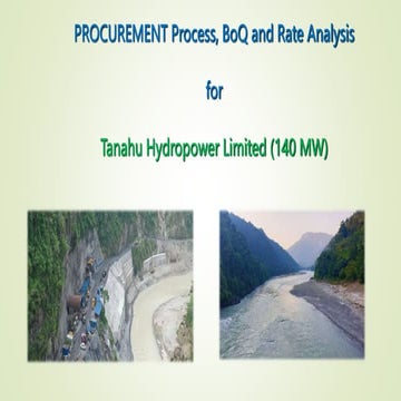 THL Procurement, BoQ and Rate Analysis (Saubhagya Bista).pptx