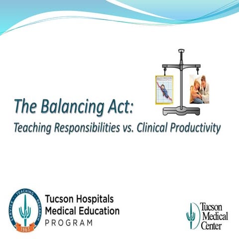 The Balancing Act: Teaching Responsibilities vs Clinical Productivity | PPTX