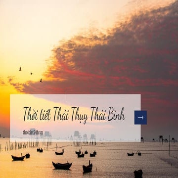 Thoi tiet Thai Thuy Thai Binh | PDF