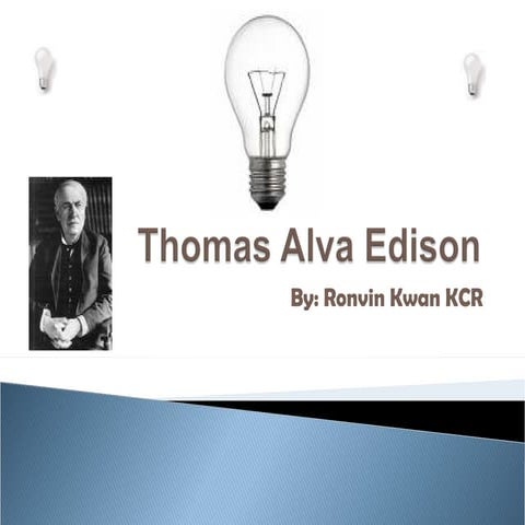 Thomas Edison power point | PPTX