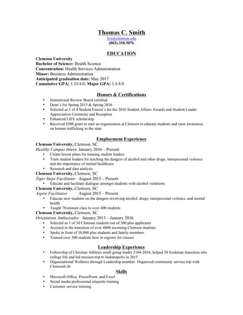 Resume | RTF