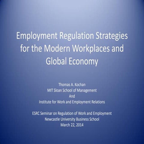 Thomas A Kochan | PDF