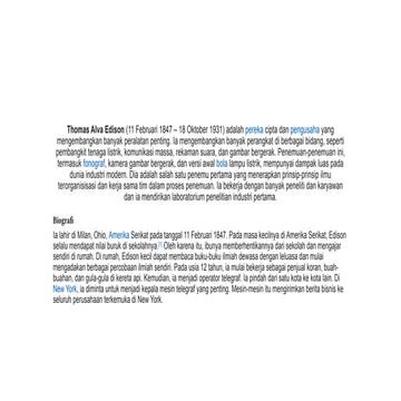 Thomas Alva Edison (11 Februari 1847 –.pptx