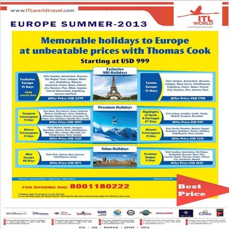 Thomas cook europe flyer | PDF