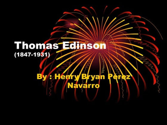 Thomas edison | PPTX