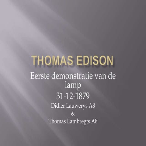Thomas edison | PPTX
