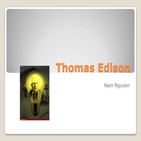 Thomas edison | PPTX