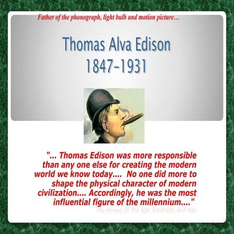 Thomas edison | PPT
