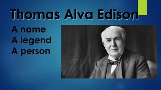 Thomas edison | PPT