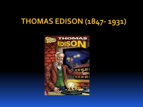 Thomas Edison Leadership | PPTX | Technology & Computing