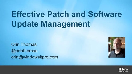 Bringing Patch Management to Spiceworks | PPT