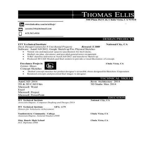 Thomas ellis resume | PDF