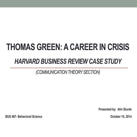 Harvard Business Review Case Study | PPTX | Business and Finance