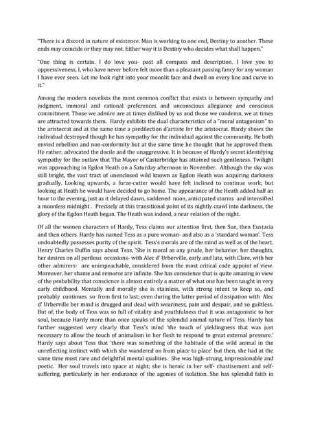 Introduction to Thomas Hardy | PPT | Poetry | Books and Literature