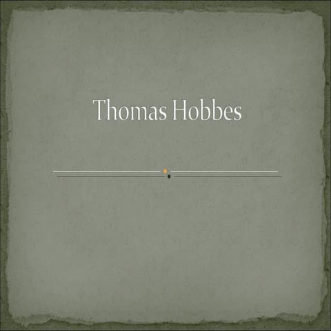 Thomas hobbes | PPT