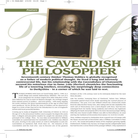 Thomas hobbes the cavendish philosopher | PDF