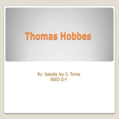 Thomas hobbes2 | PPTX