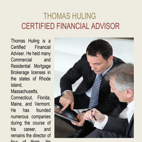 THOMAS HULING - CERTIFIED FINANCIAL ADVISOR | PPT