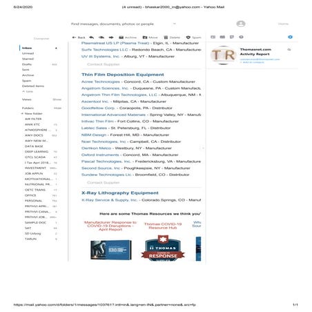 Thomasnet thin film list 23062020 | PDF