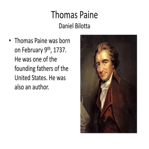 Thomas Paine | PPT