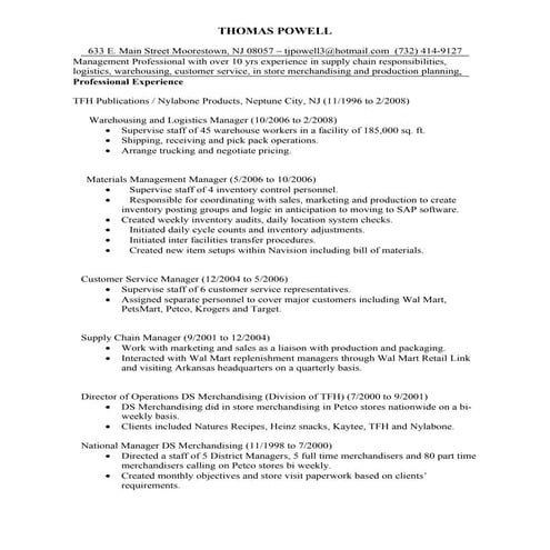 Thomas Powell Iii | DOC