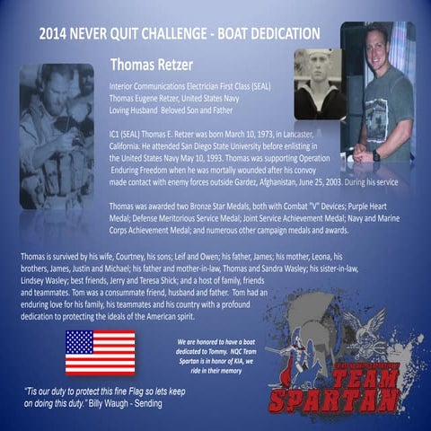 IC1 Thomas Retzer - 2014 Never Quit Challenge Jet Ski Dedication | PDF