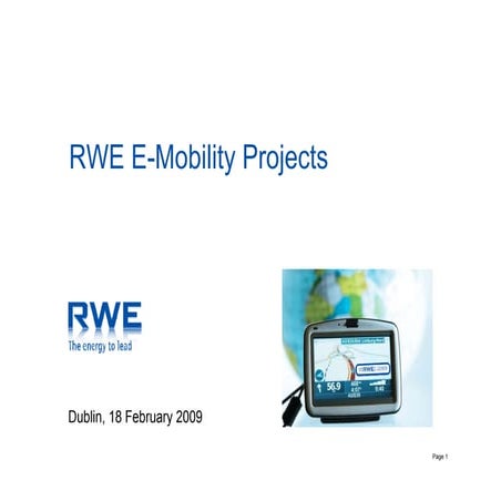 Thomas Theisen - RWE E-Mobility Projects | PDF