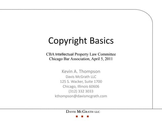 Copyright power point | PPTX | Law