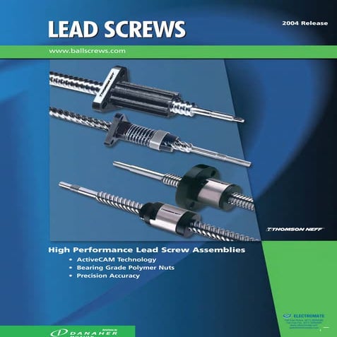 Thomson lead screws_catalog | PDF