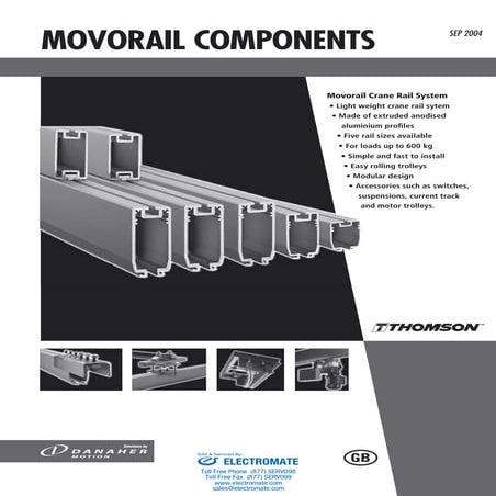 Thomson Linear Movorail Components | PDF