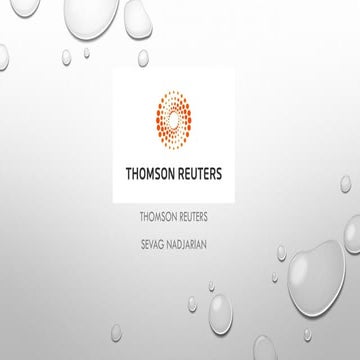 Thomson Reuters | PDF