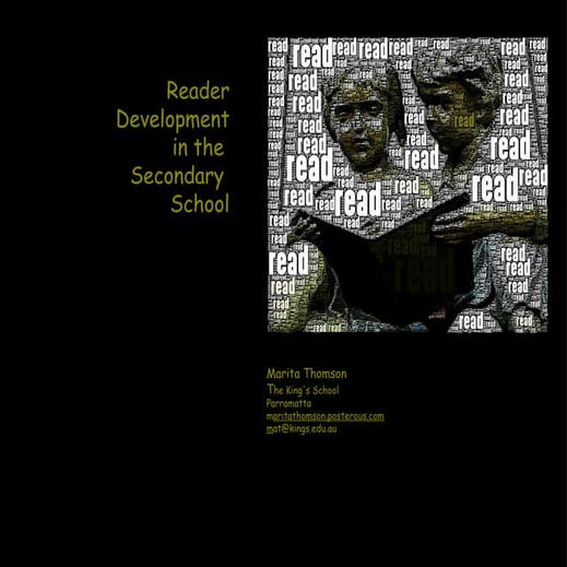 Thomson - Reader development in secondary school | PPT