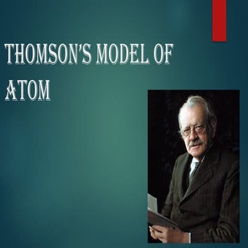 Cathode Ray Tube Experiment - J.J. Thomson | PPTX