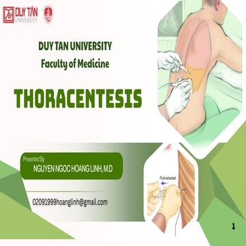 Thoracentesis medical surgical nursing | PPTX