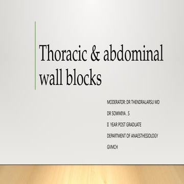 Pec I and PECS II, serratus anterior block | PPTX