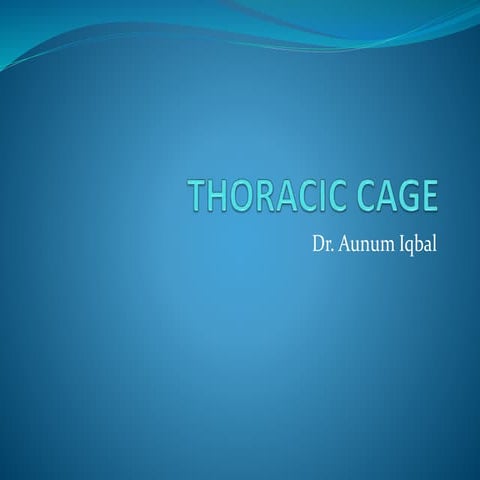 Thoracic cage | PPTX