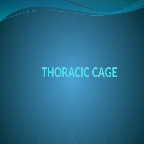 Anatomy of Costal cartilage and Ribs | PPT